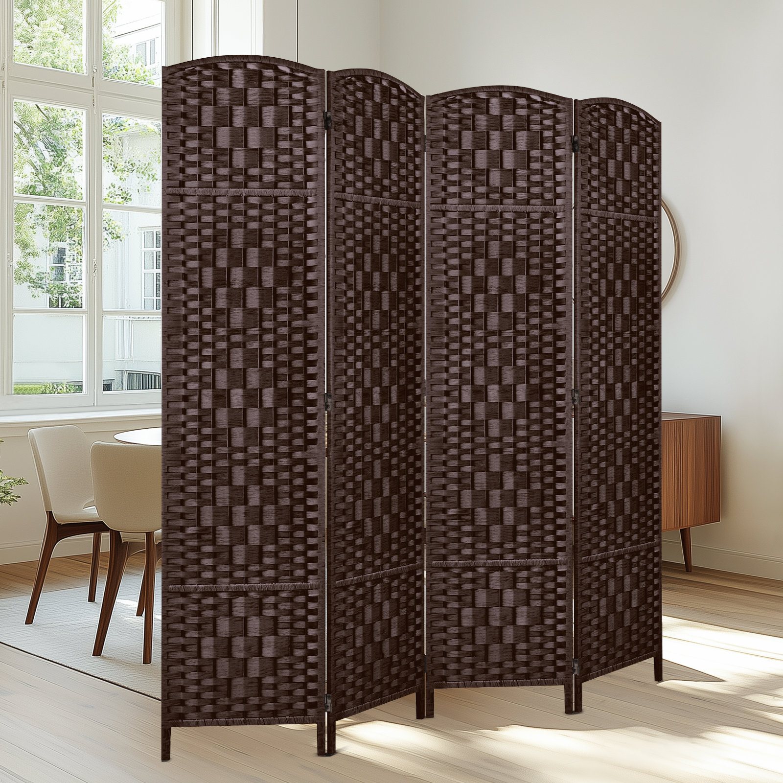 Union Rustic Elmina 6 Ft Folding Room Divider Privacy Screen Home Decor ...