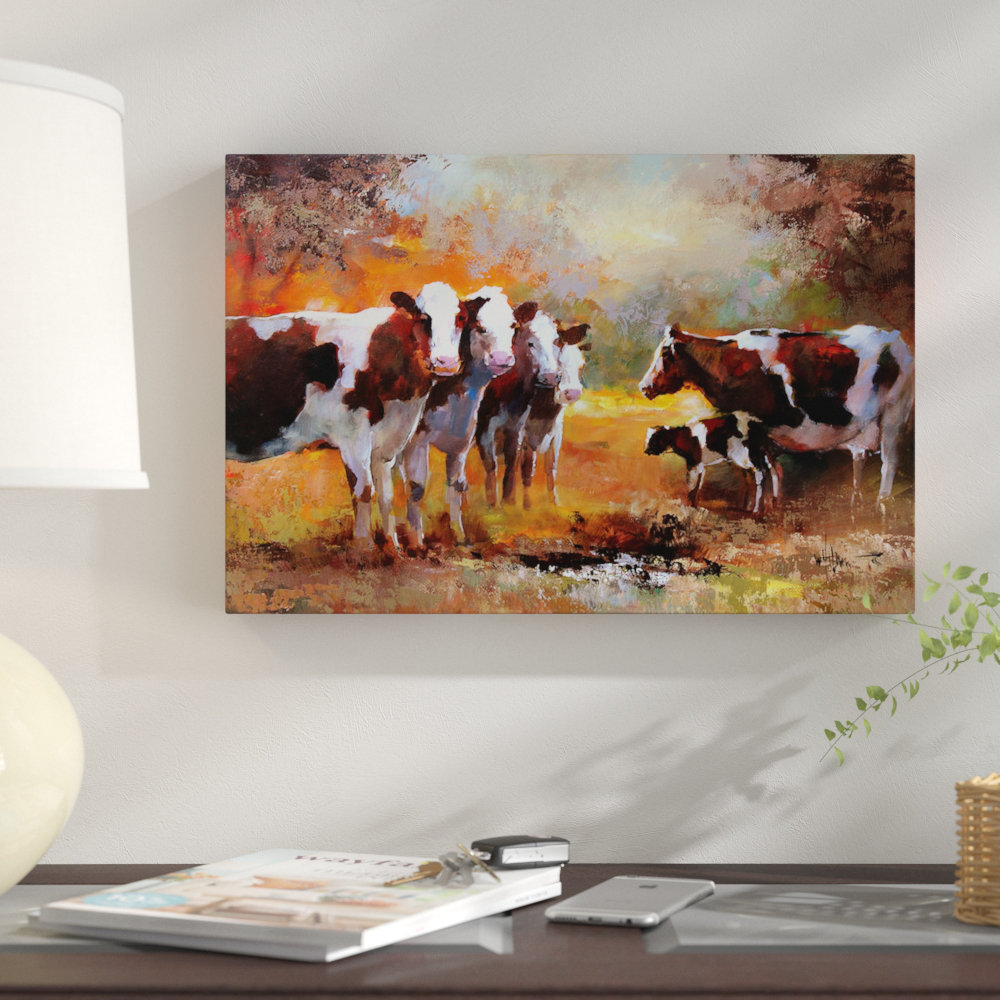 East Urban Home 'Calf' Print on Canvas - Wayfair Canada