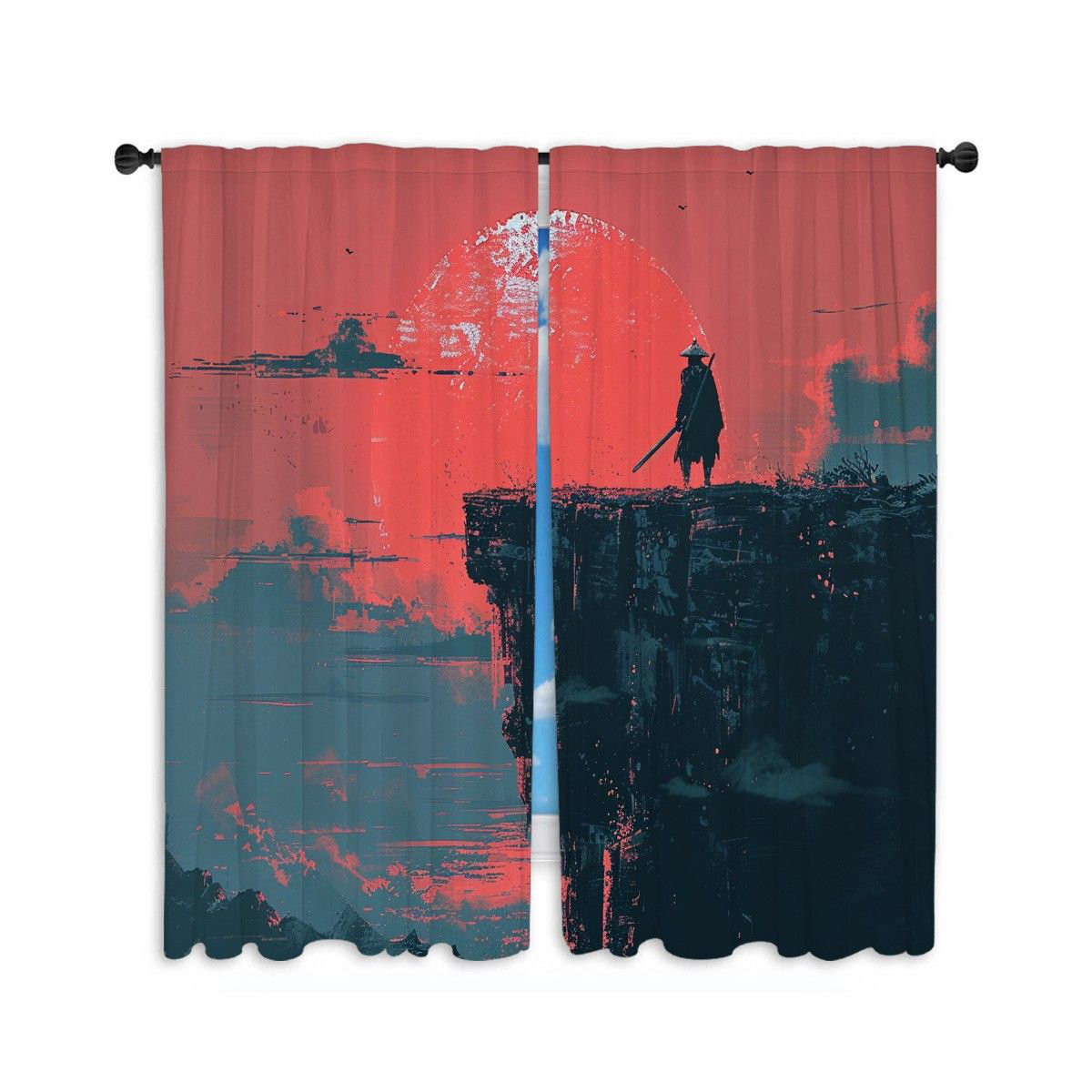 Wildon Home® Samurai Window Curtains Historical Japanese culture Drapes ...