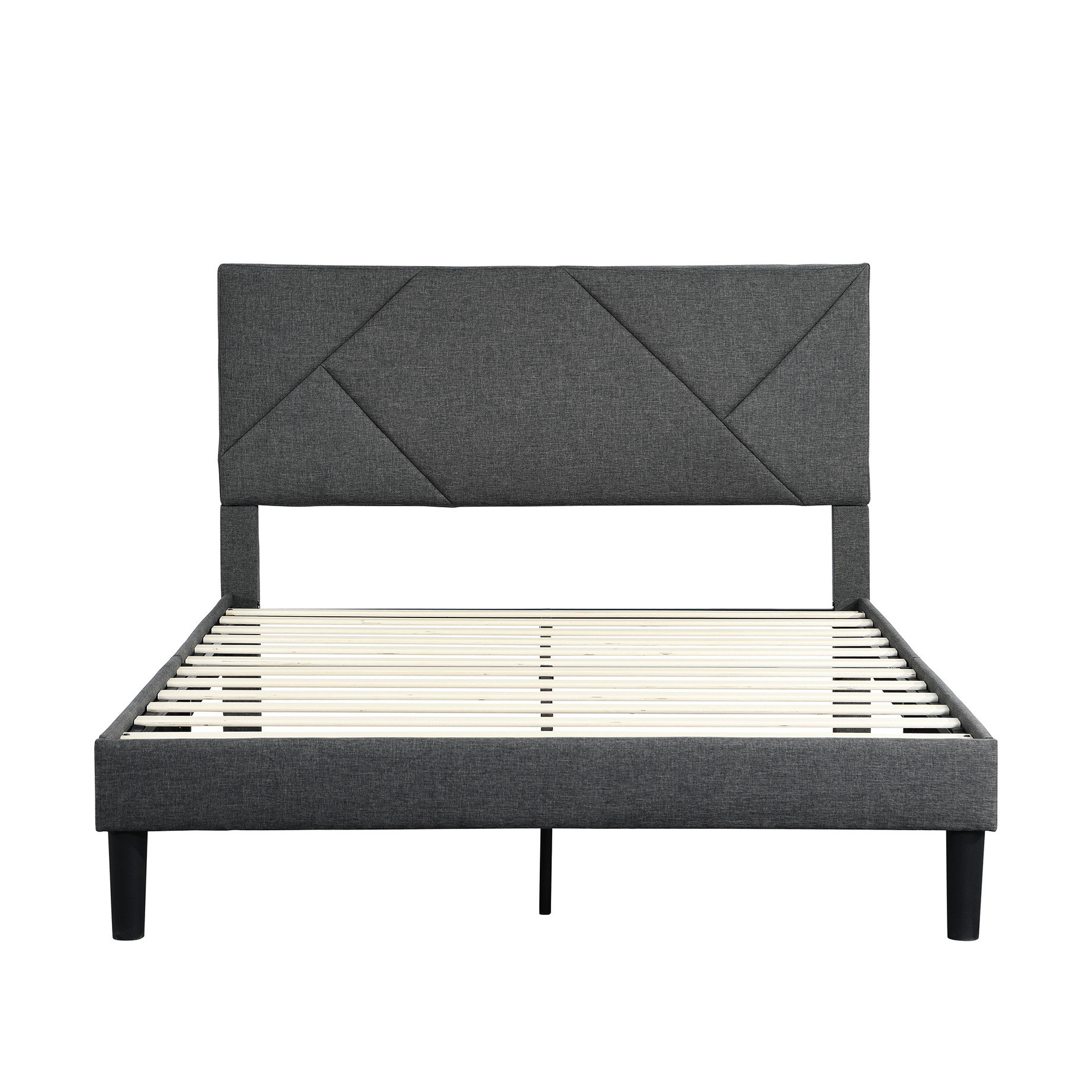 Ebern Designs Upholstered Queen Size Bed - Headboard And Framework ...