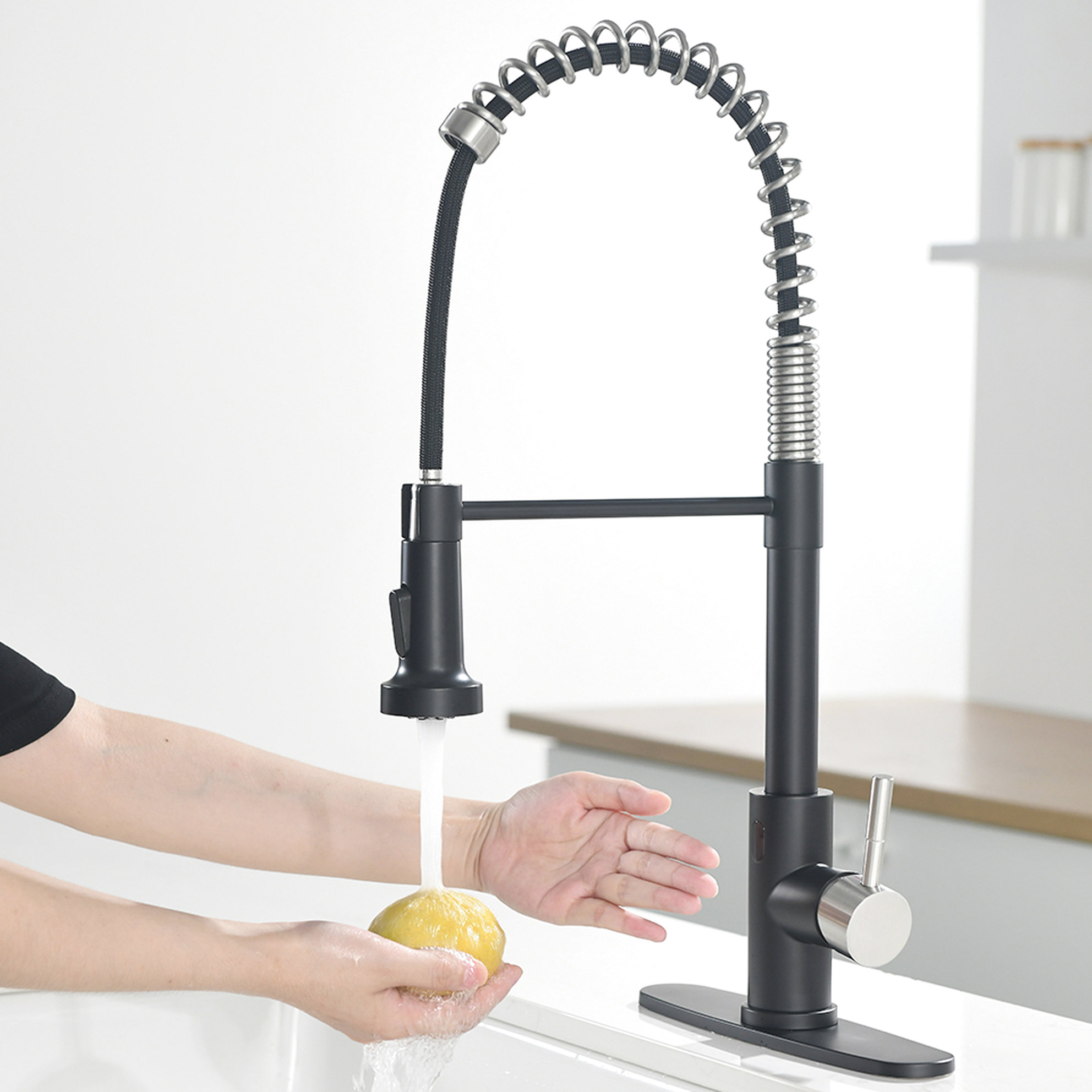 East Urban Home Touchless Kitchen Sink Faucet - Automatic Smart With ...