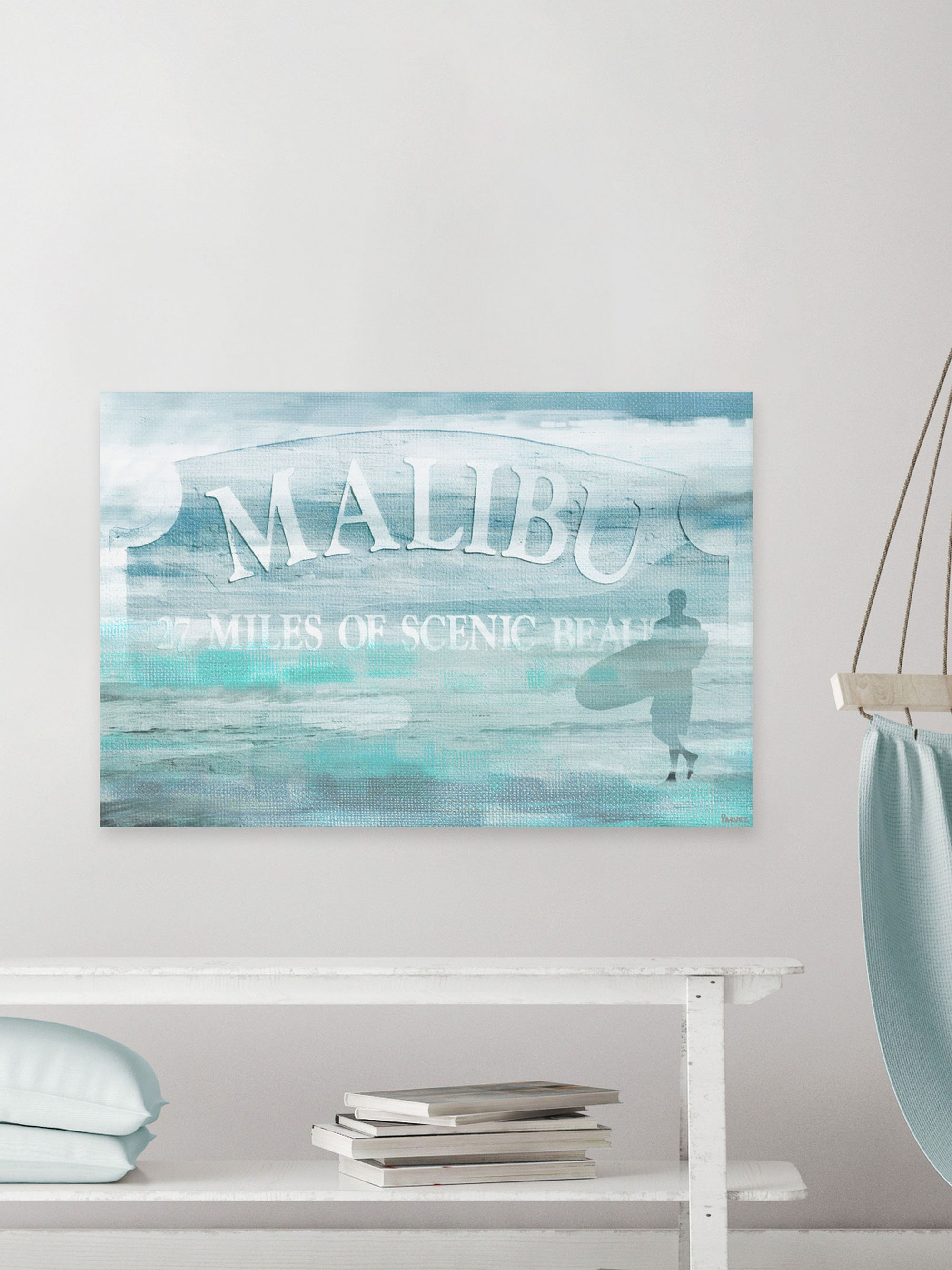 Trinx '27 Miles' Print On Wrapped Canvas | Wayfair
