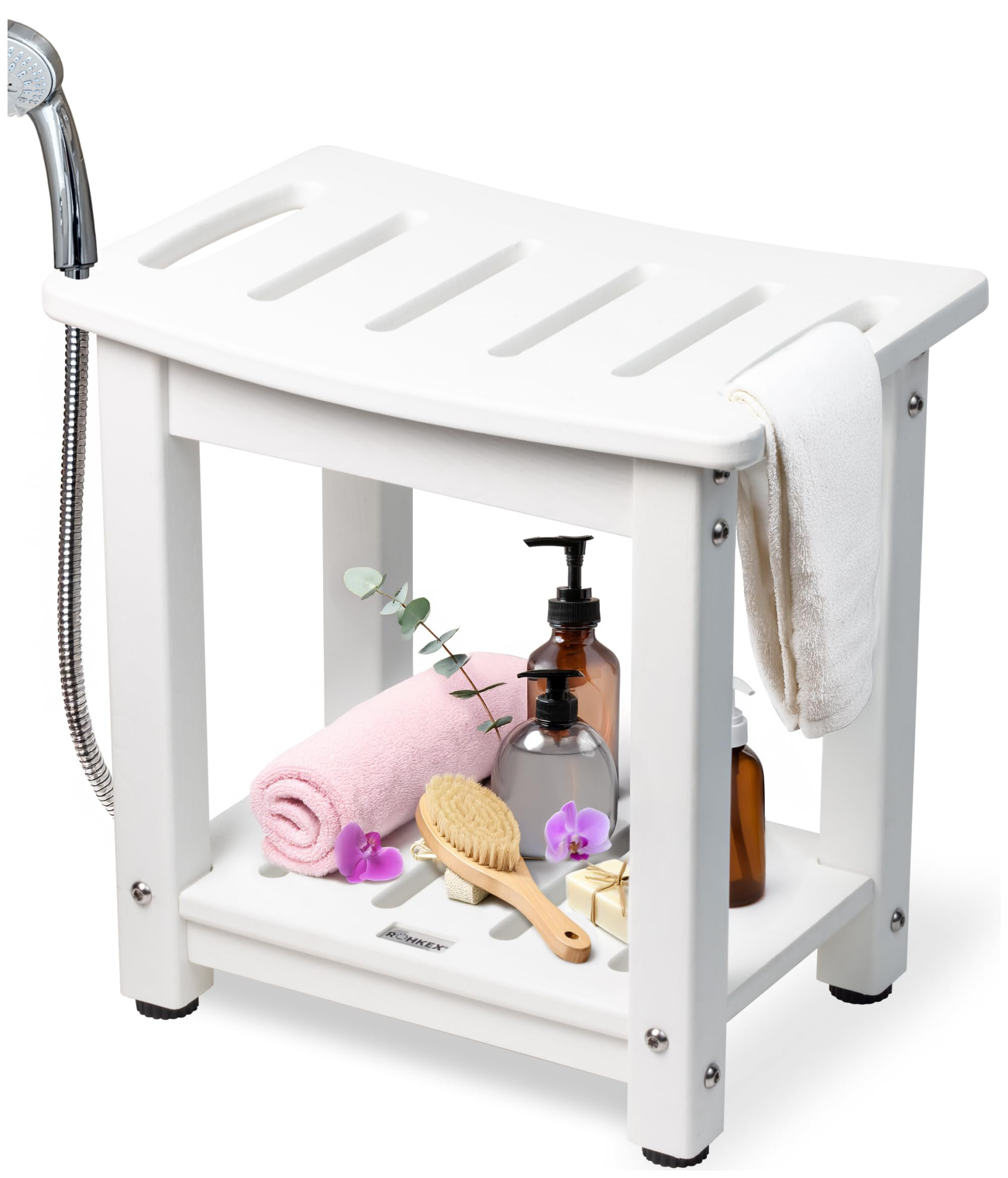 Red Barrel Studio® Sturdy Bathseat Weather Resistant Shower Bench | Wayfair