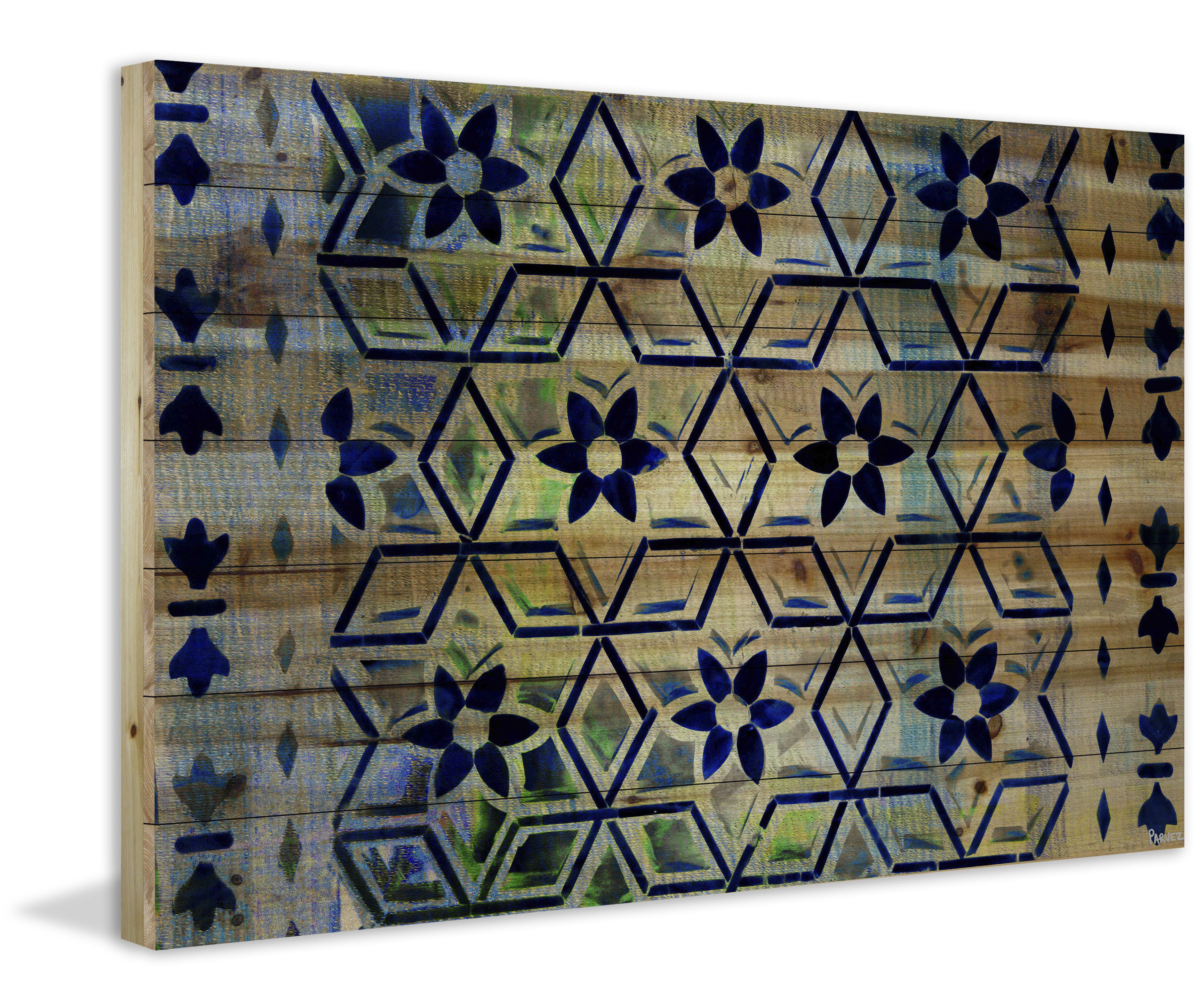 Parvez Taj 'Bw' by Parvez Taj Painting Print on Natural Pine Wood | Wayfair