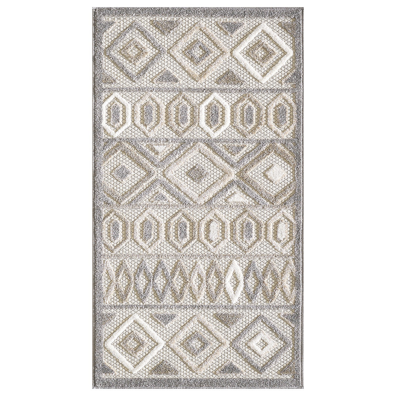 Foundry Select Tapis intérieur gris à motif aztèque ivoire gris - Wayfair Canada