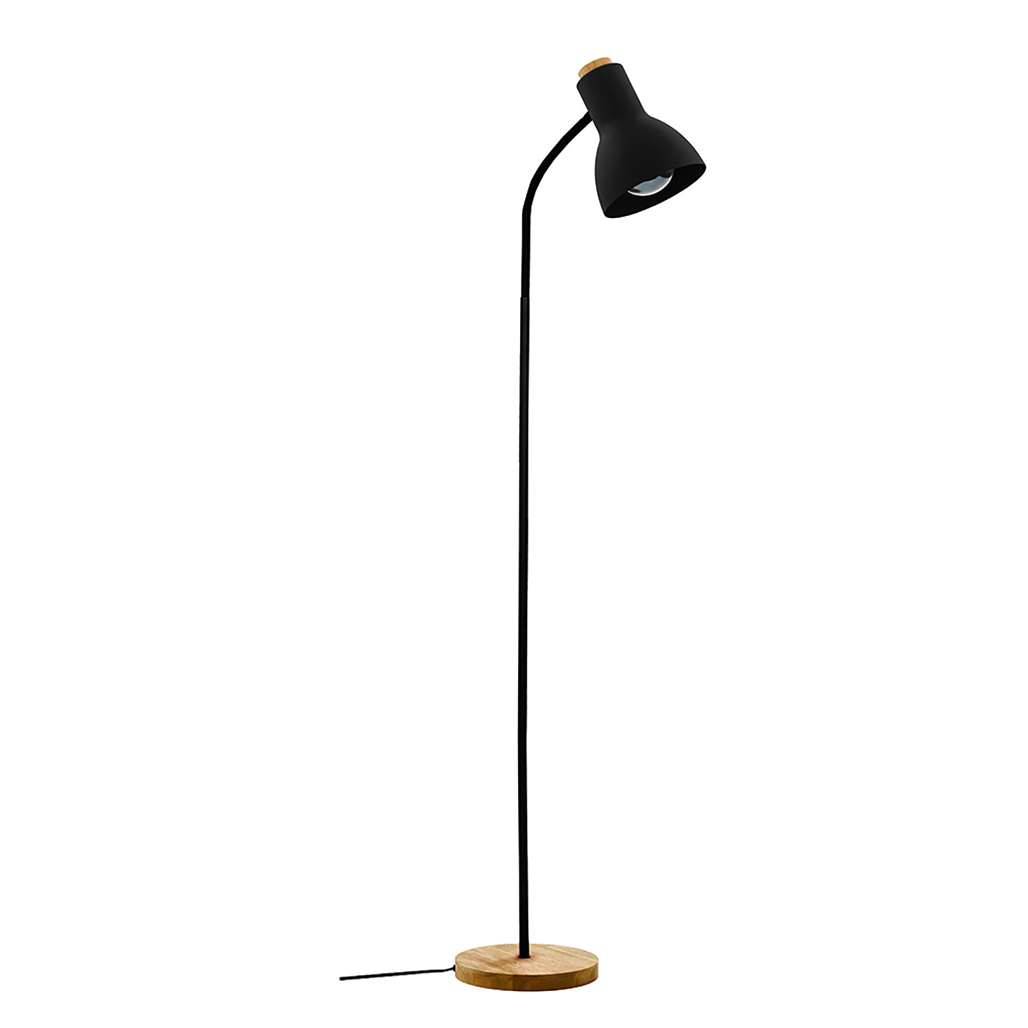 Latitude Run® 59.25'' Black Task Floor Lamp | Wayfair