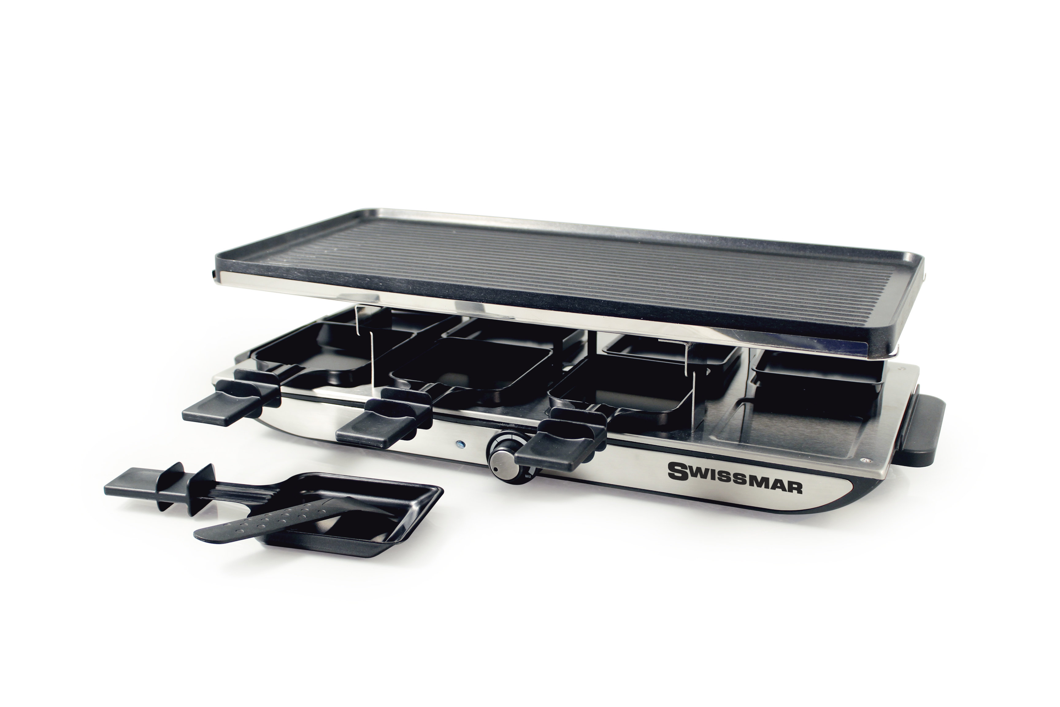Swissmar Geneva 8 Person Raclette W/Rev Cast Alum NS Grill Plate ...