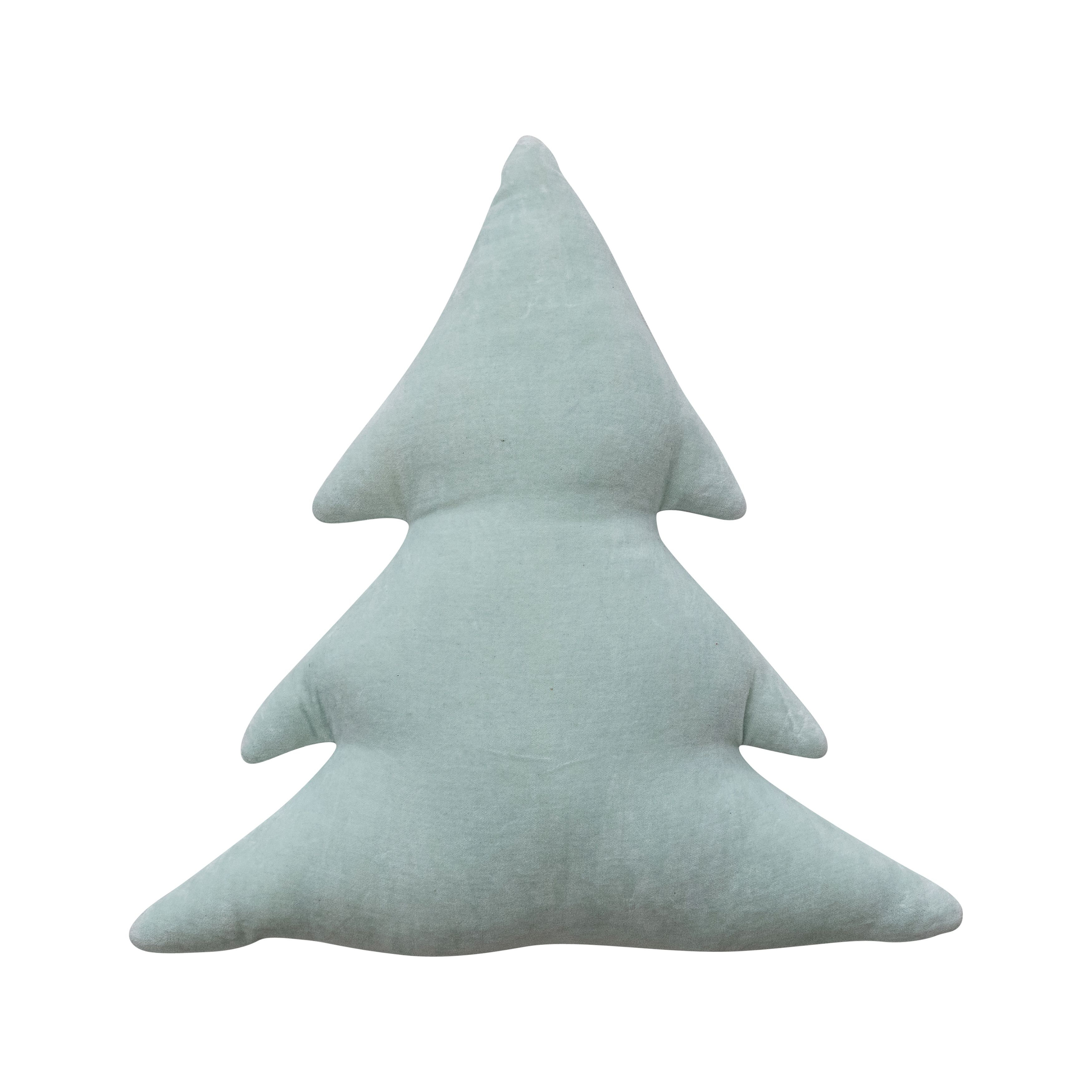 Creative Co-Op Cotton Velvet Tree Shaped Pillow | Wayfair