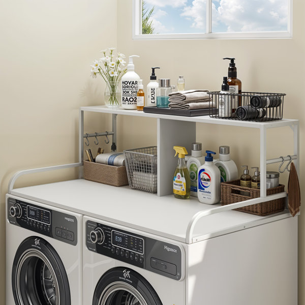 Balconera Free Standing Laundry Room Organizer Washer Dryer Countertop ...