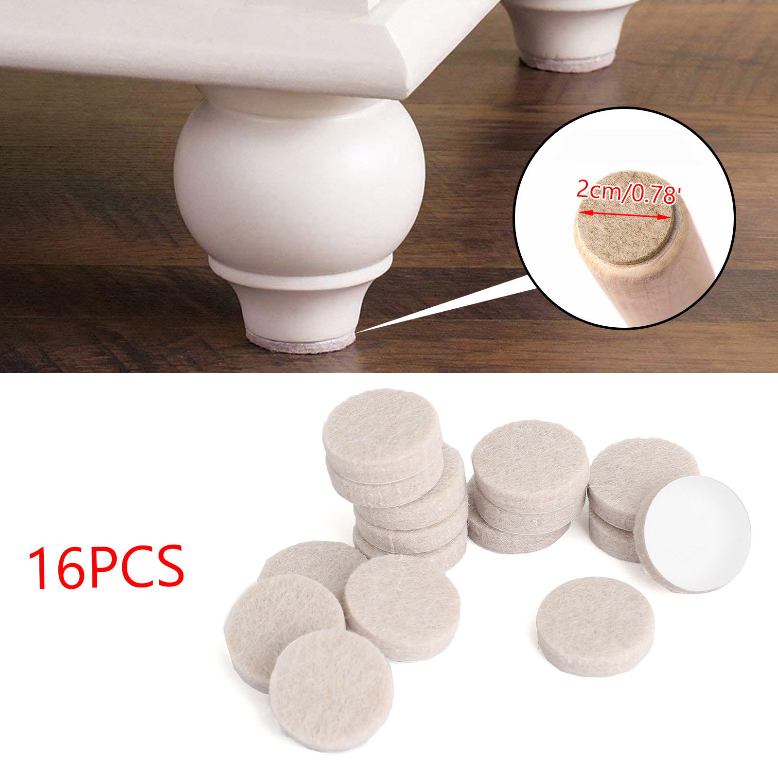 Bruce&Shark Felt Furniture Pads Protects Floor Surface Anti Skid ...
