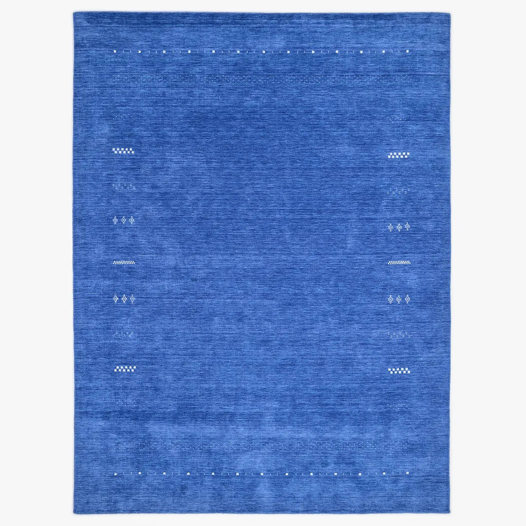Solo Rugs Hartford No Pattern Area Rug in Blue | Perigold