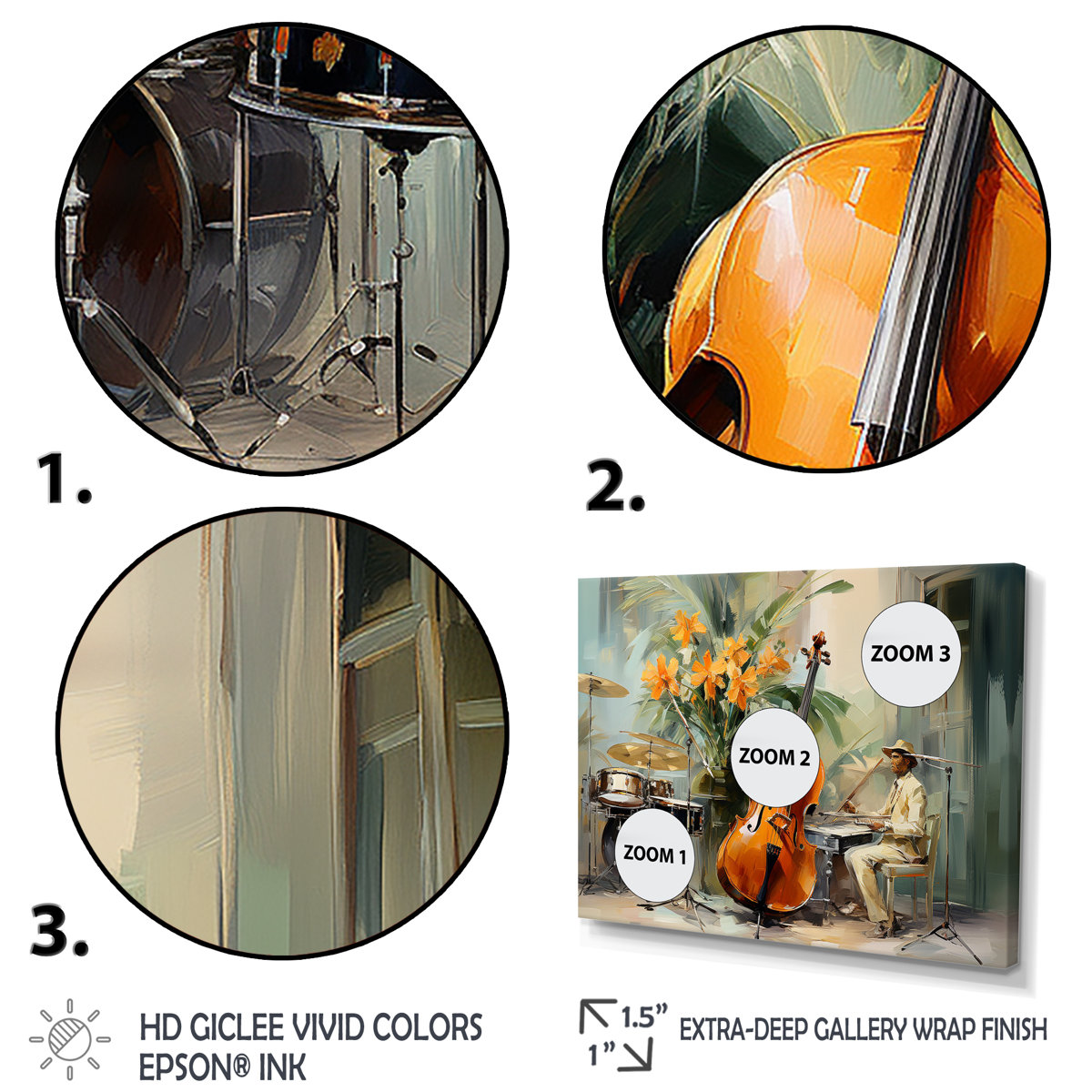 Winston Porter Chello Jazz Rhythms - Music Wall Art | Wayfair