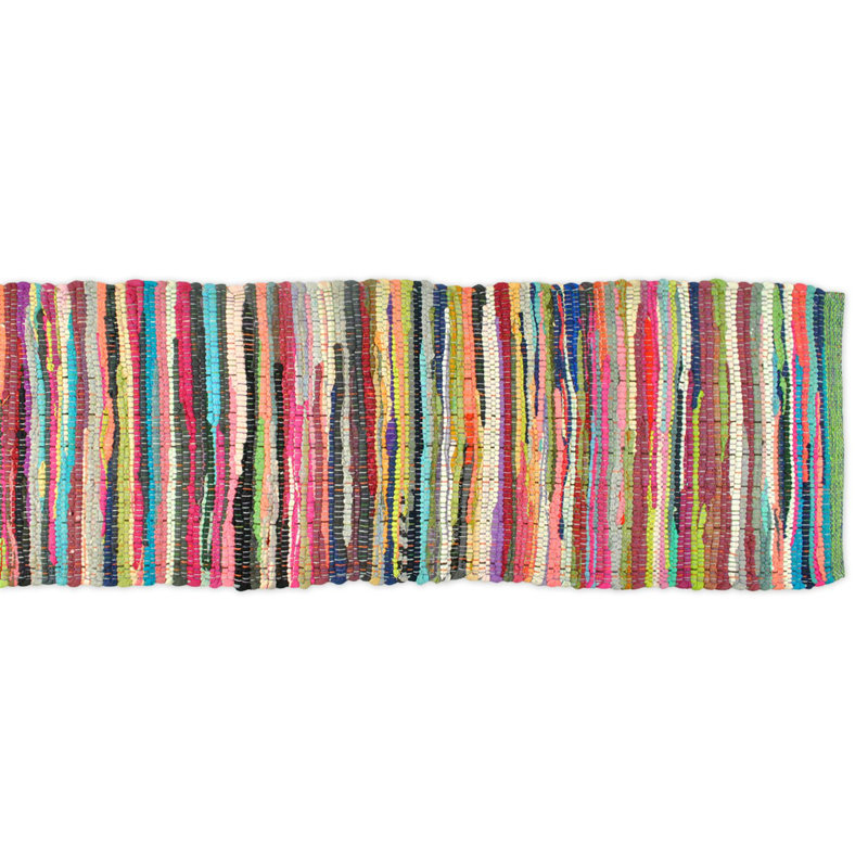 World Menagerie Aelia Striped 100% Cotton Table Runner & Reviews | Wayfair