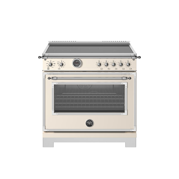 Bertazzoni 36" 5.6 Cubic Feet Smart Retro Induction Free Standing Range ...