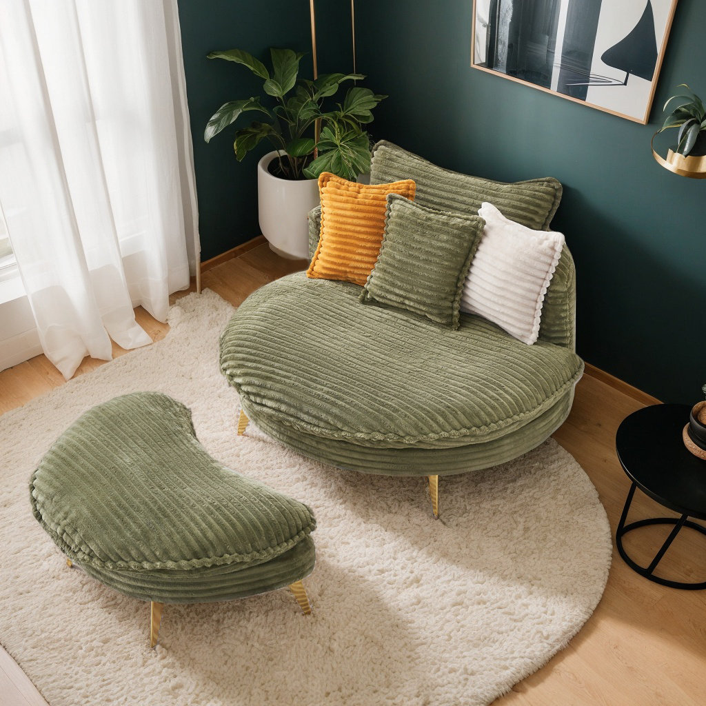 Everly Quinn Oversized Reading Chair Upholstered Chaise Lounge Chair ...