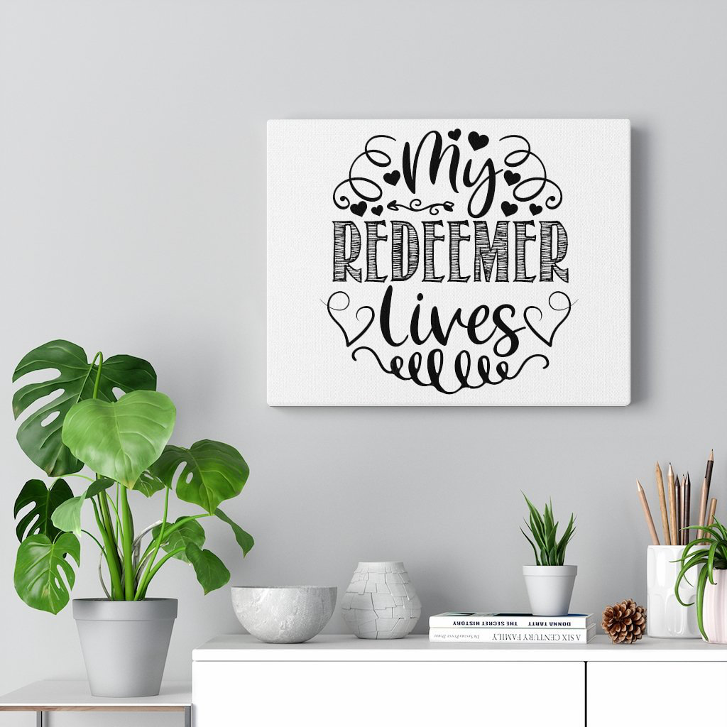 Express Your Love Gifts Scripture Canvas My Redeemer Lives Christian ...