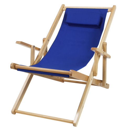 Dovecove Festus Folding Beach Chair with Cushions & Reviews | Wayfair