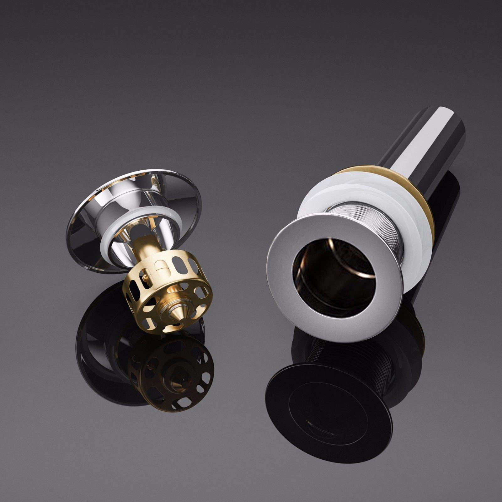 Belfry Bathroom Push Pop Up Basin Waste Plug - Unslotted Suitable for ...