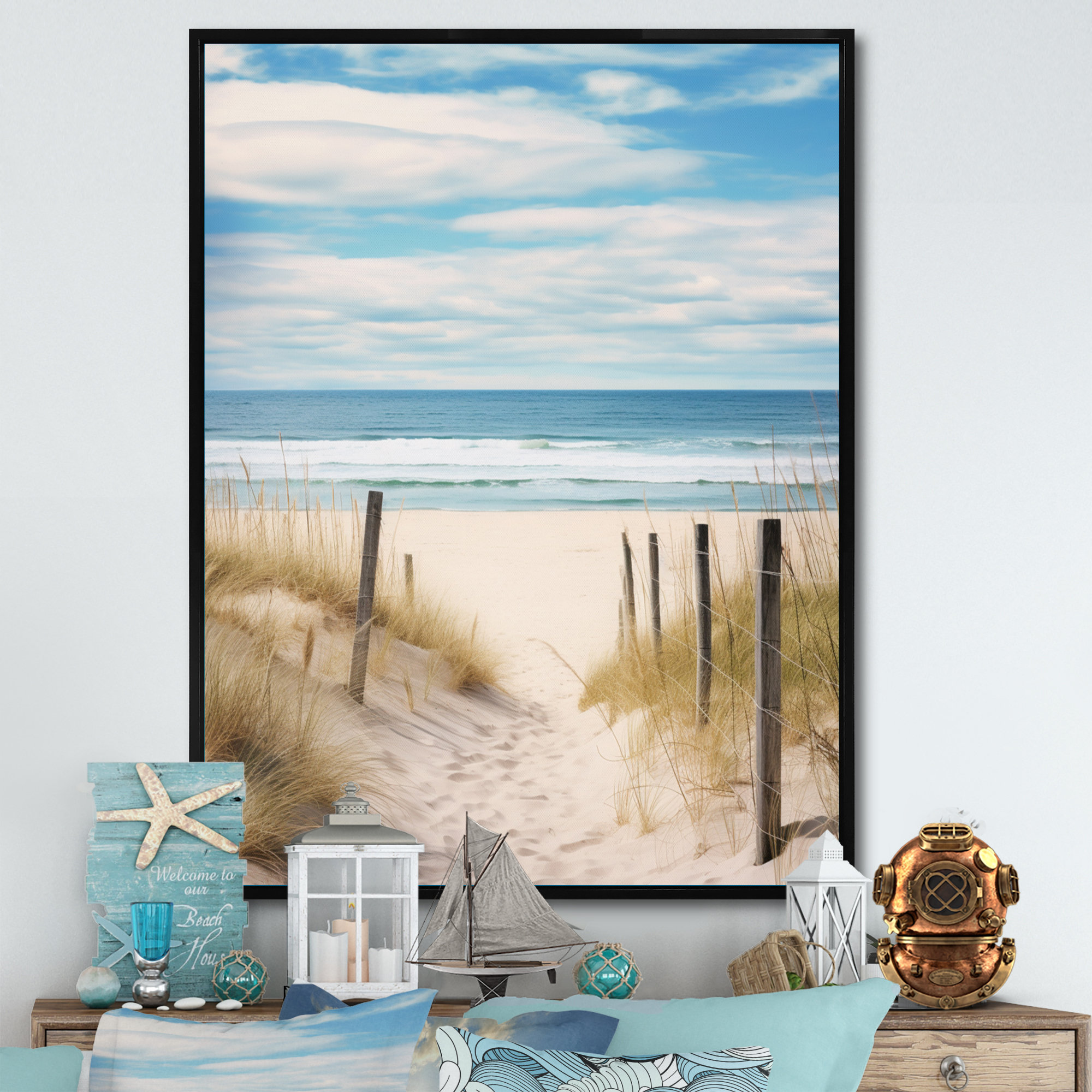 Dovecove Brasen Path To The Beach VI Framed On Canvas Print - Wayfair ...