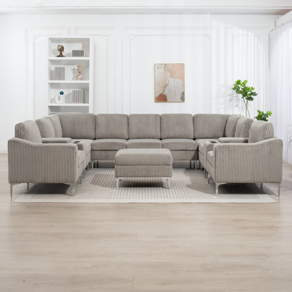 Mercer41 U Shaped Modular Sectional Sofa | Wayfair