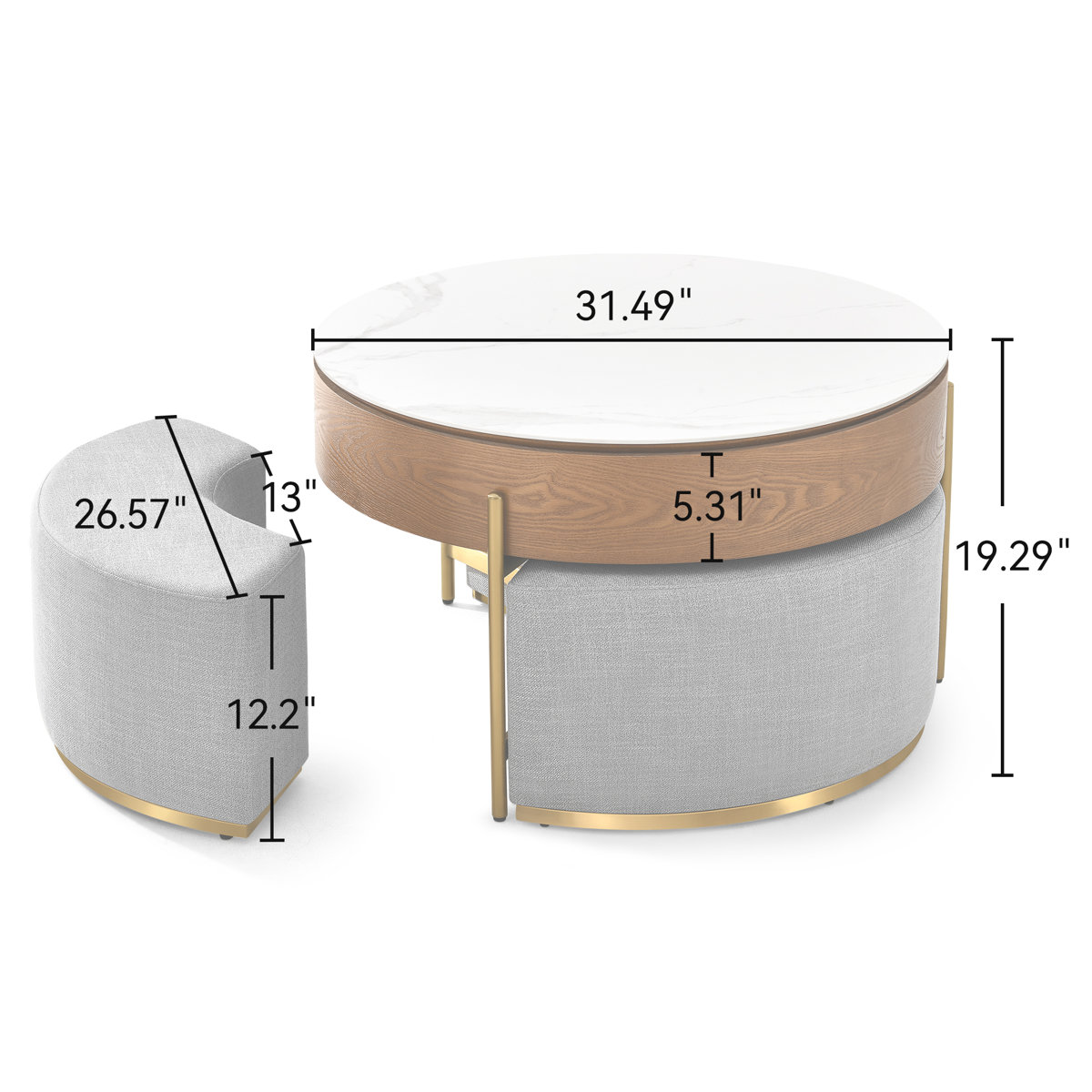 Willa Arlo™ Interiors Bulverde Lift Top Extendable Frame Coffee Table ...