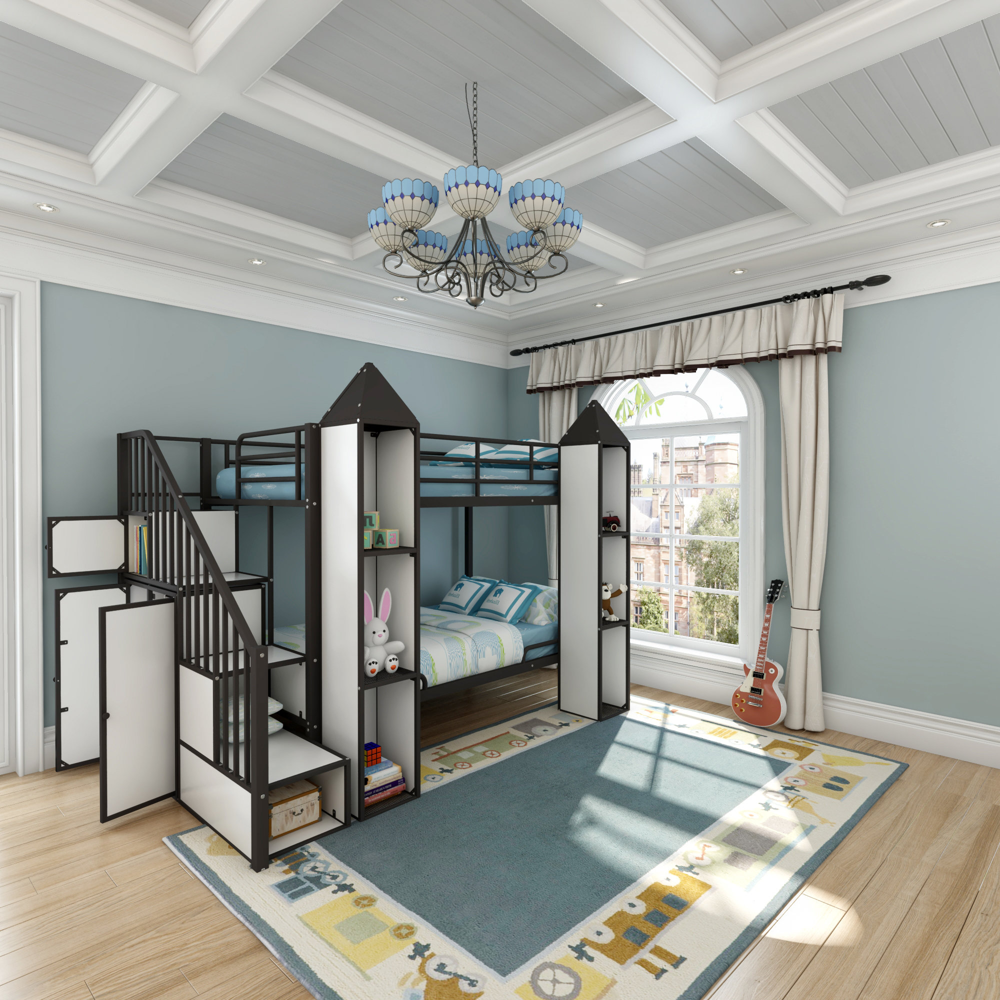 Harper Orchard Lomond Kids Twin Over Twin Bunk Bed - Wayfair Canada