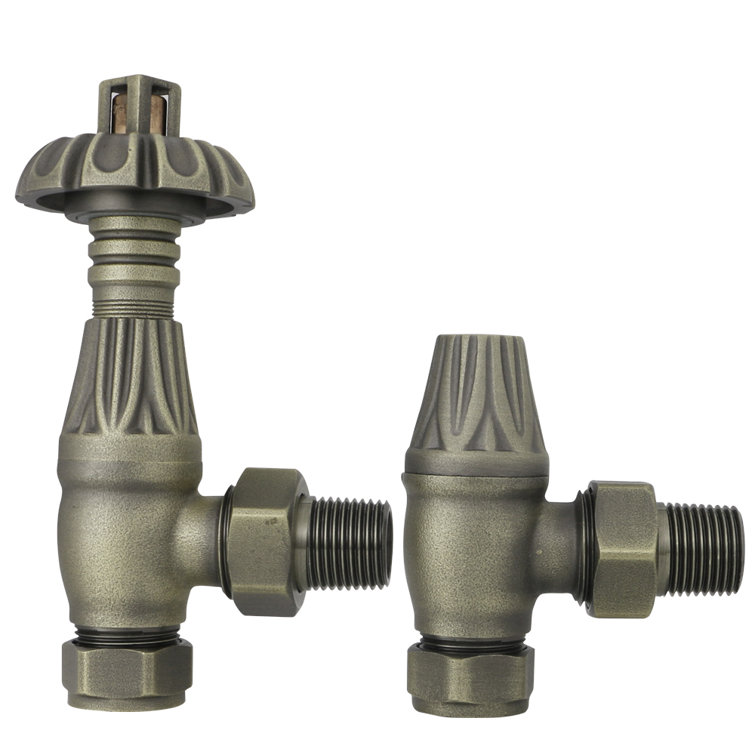 ClassicLiving Traditional Thermostatic TRV Antique Design Angled ...