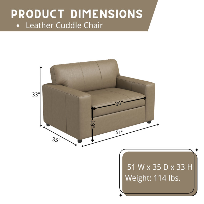 Latitude Run® Caro Leather Upholstered Cutler Lounge Chair | Wayfair