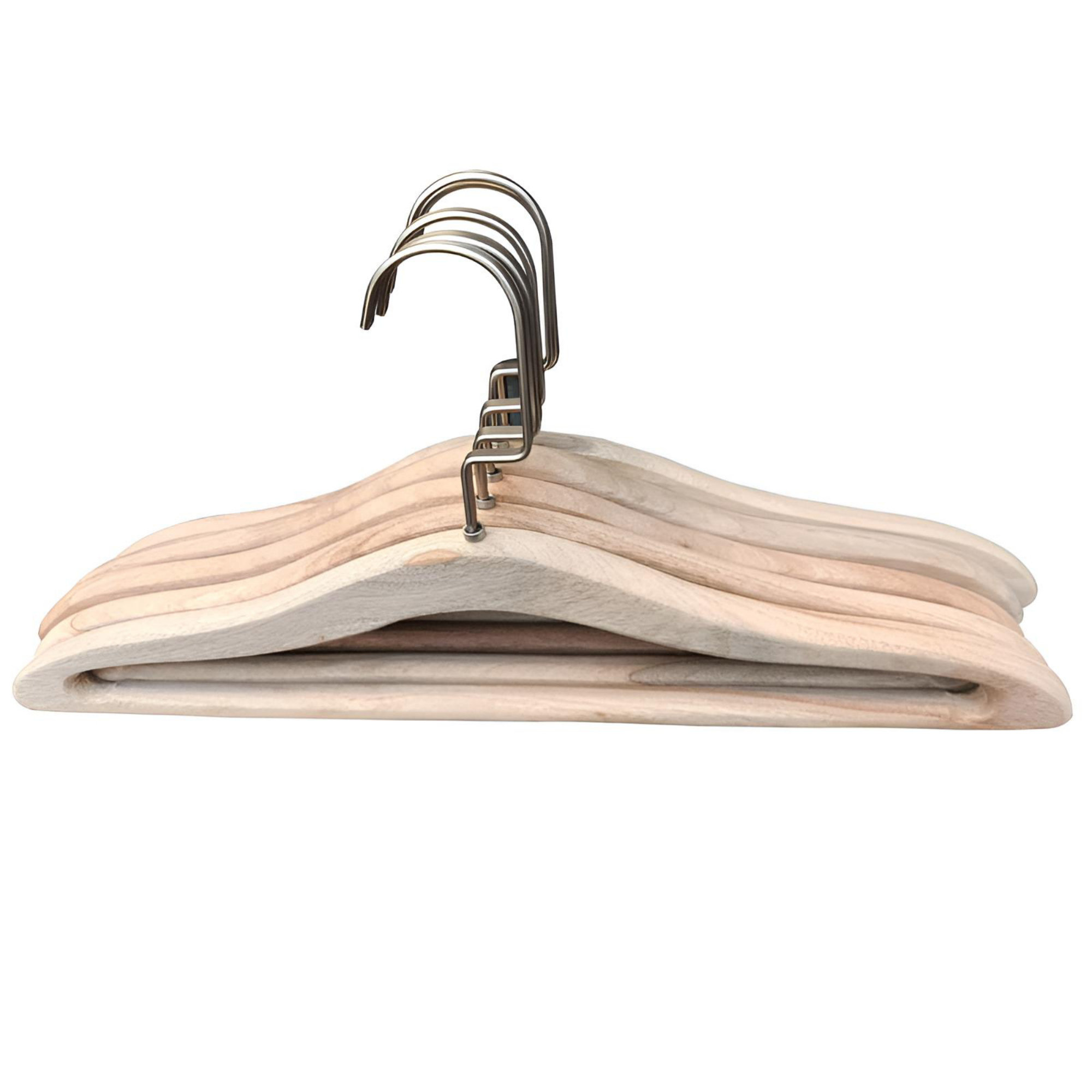 Rebrilliant Natural Hangers – Unfinished Solid Camphor Wood Clothes ...