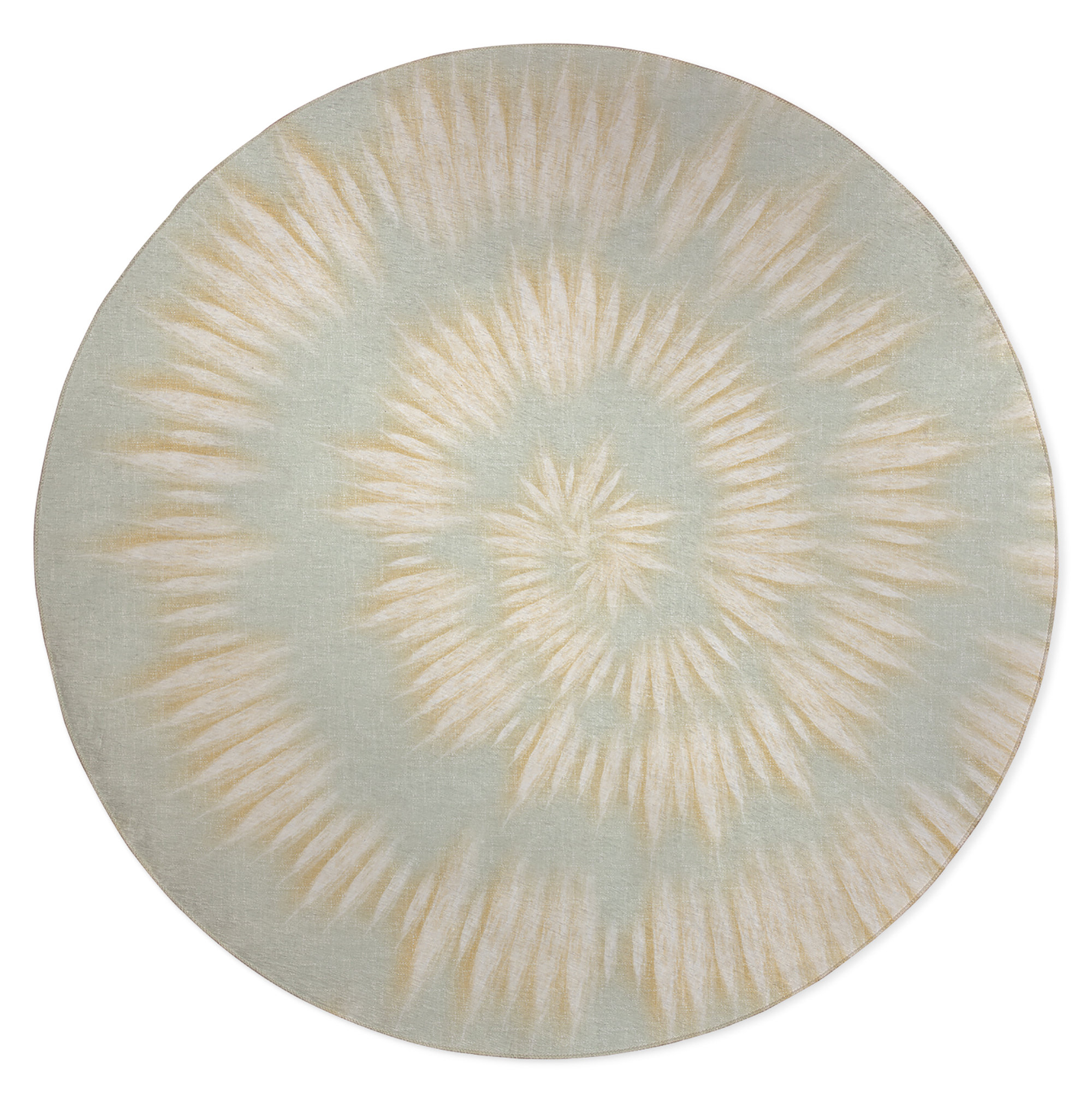 KAVKA DESIGNS Tie One Low Pile Carpet Straight Round Chair Mat | Wayfair