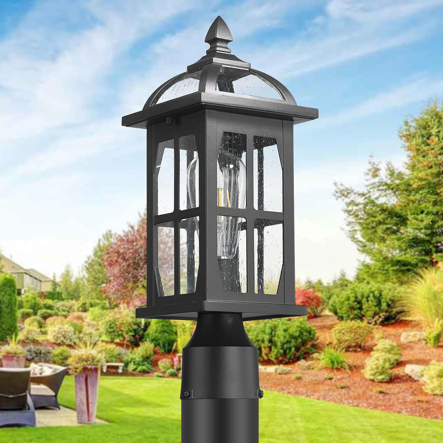 Charlton Home® Outdoor Light Posts, Waterproof Aluminum Light Posts ...