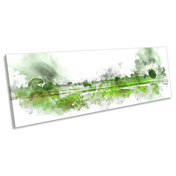 Marlow Home Co. Abstract Minimalist Countryside - Wrapped Canvas ...