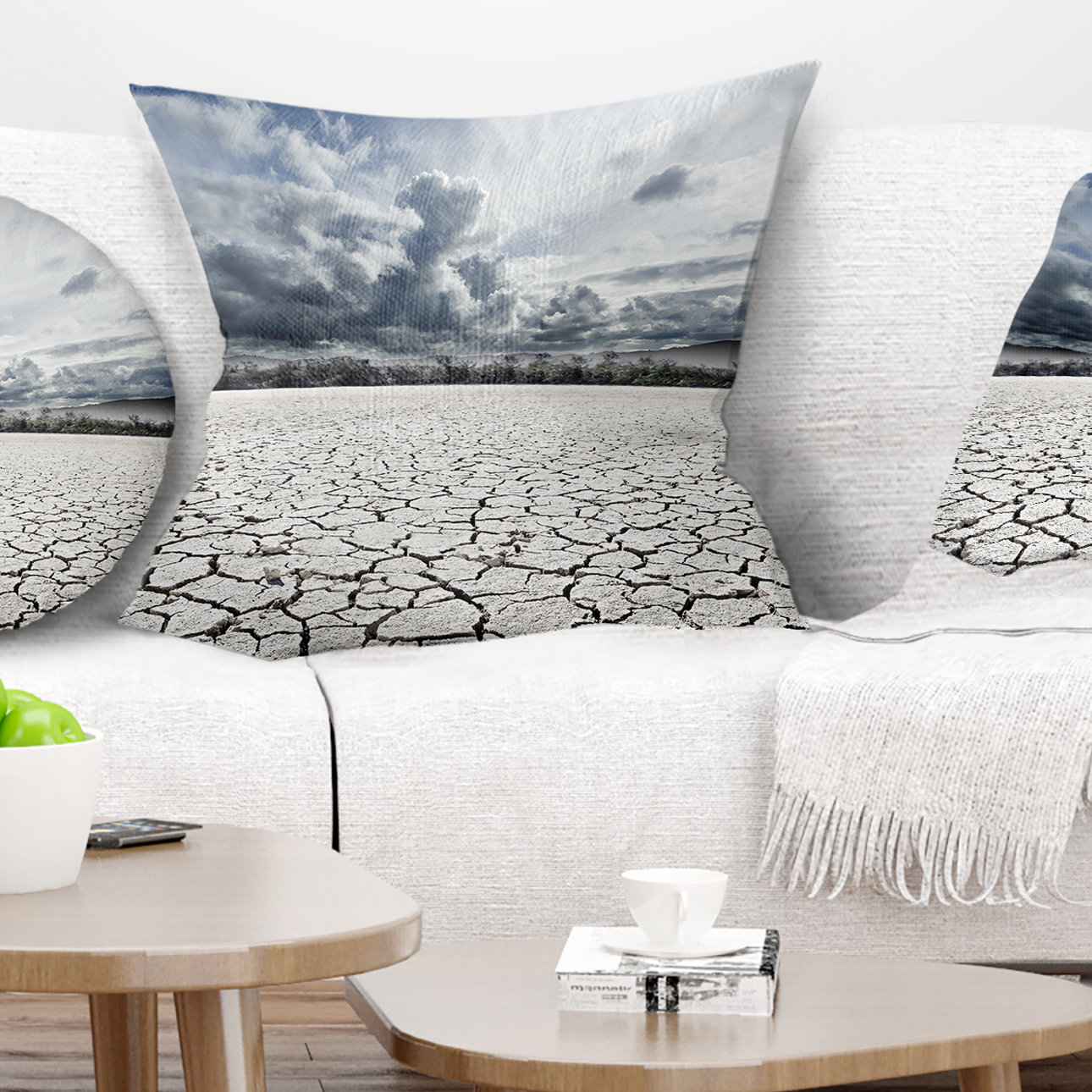 Design Art Desert Dreamscape - Landscape Printed Pillow | Wayfair