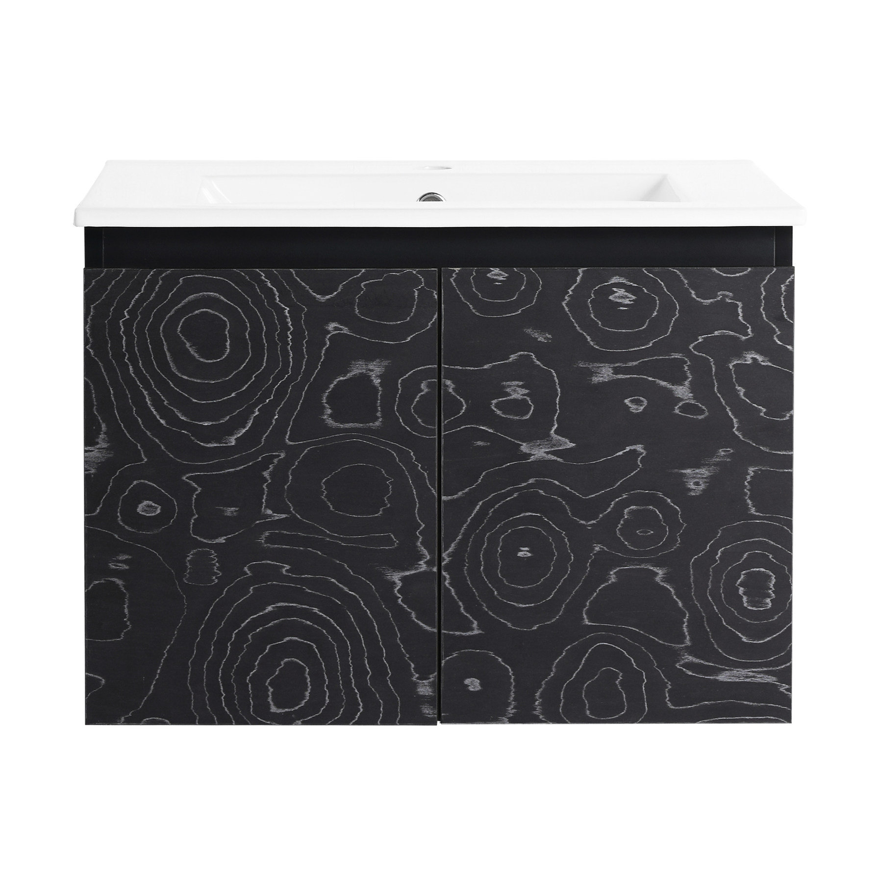 Hokku Designs 24'' Bathroom Vanity With Ample Storage & Black Finish ...