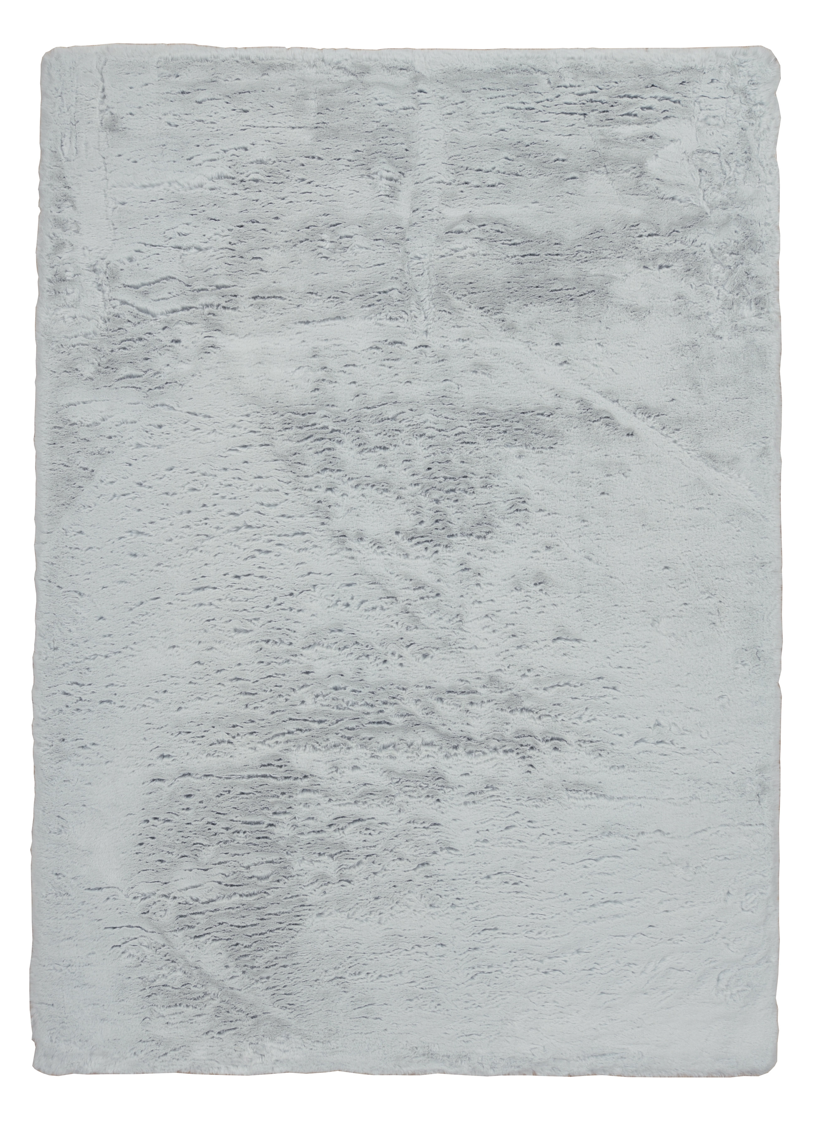 Mercer41 Jalissia Faux Rabbit Fur Hand Tufted Solid Color Rug | Wayfair