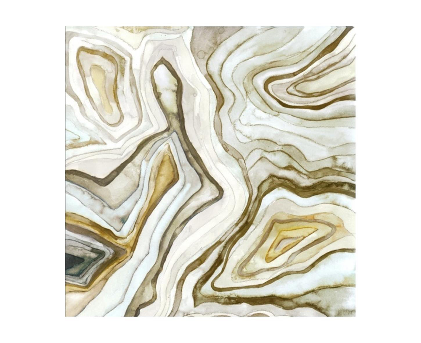 Chelsea Art Studio Gilt Agate II by Beverly Fuller - Graphic Art | Wayfair