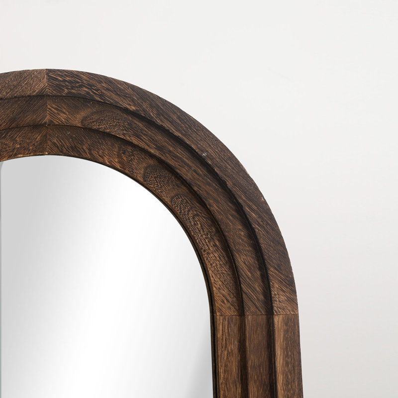 Millwood Pines Dainah Arch Full Length Wall Mirror with Wood Frame ...