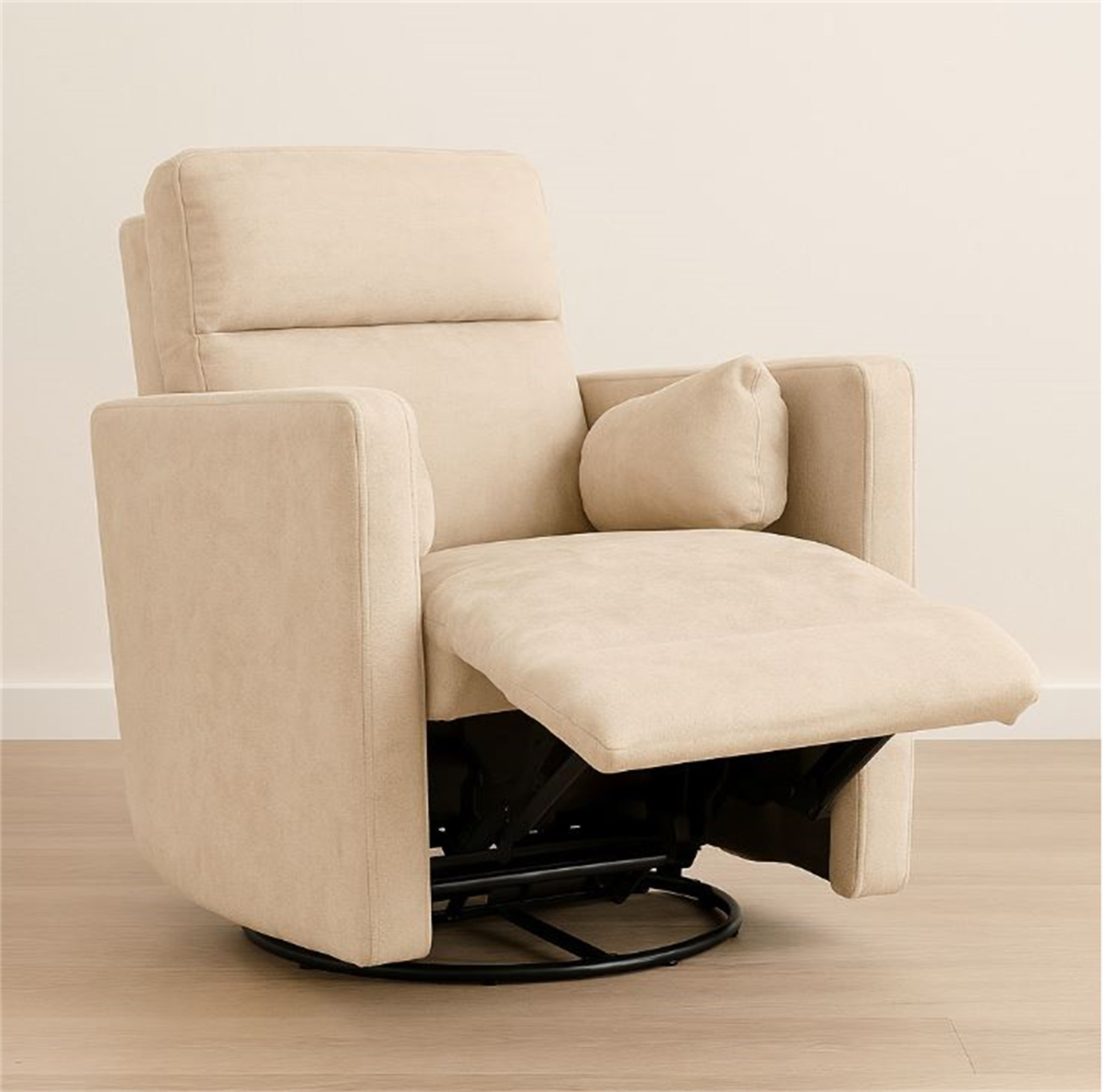 Latitude Run® Man Wah Cozy Microfiber Manual Swivel Recliner | Wayfair