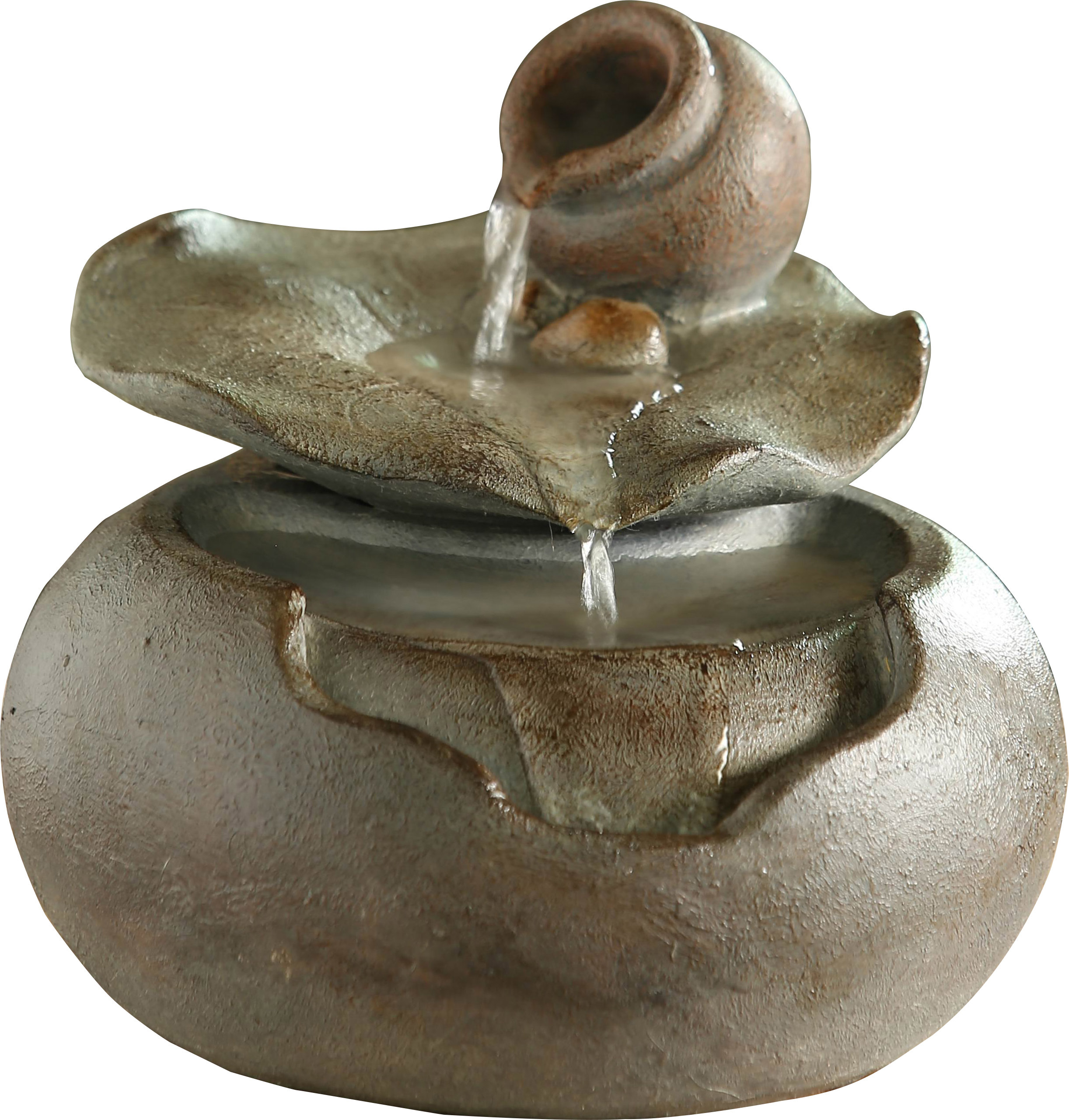 Winston Porter Jonali Resin/Fibreglass Lotus Leaf Tabletop Water ...