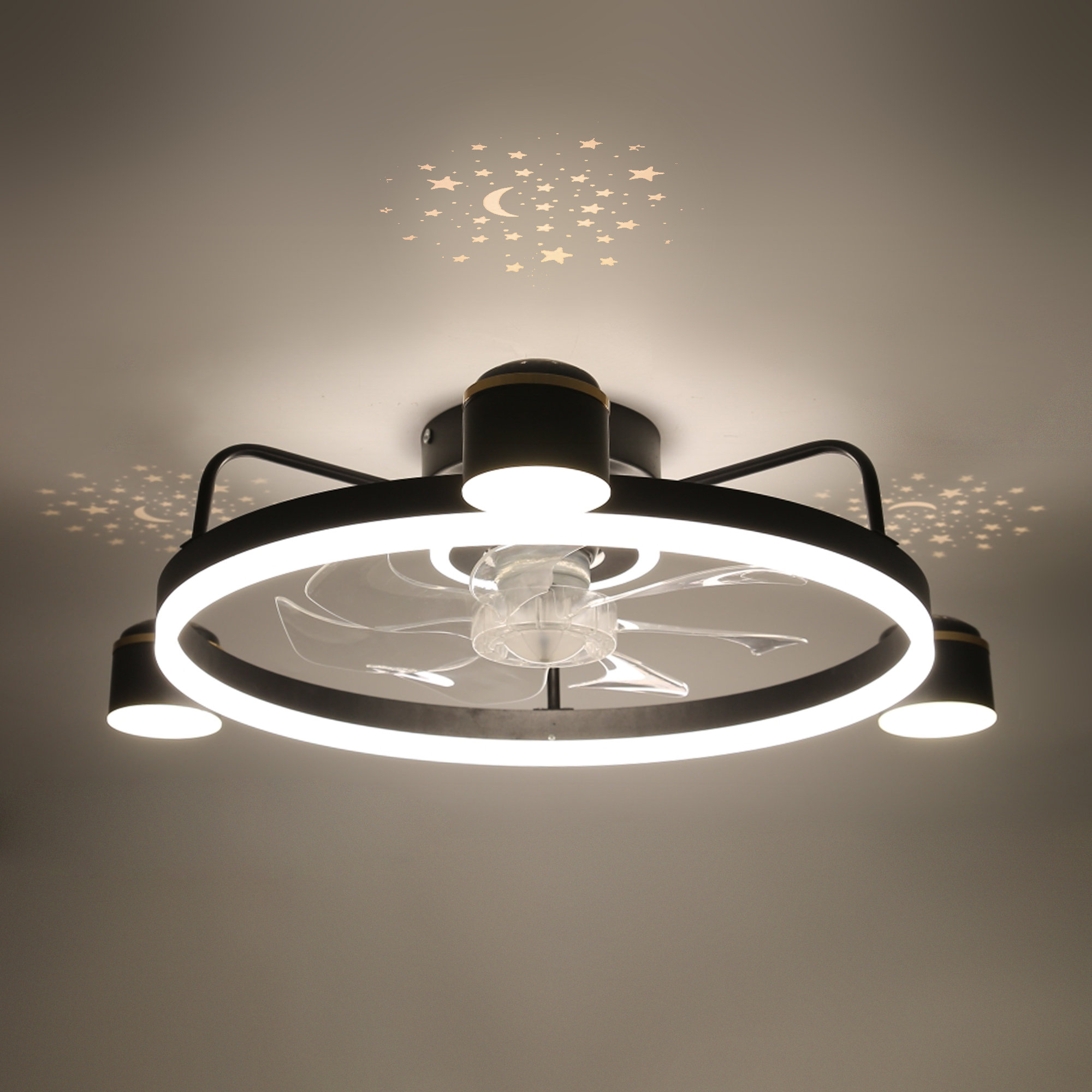 Wrought Studio Clemance 28" Clemance LED Smart Bladeless Ceiling Fan ...