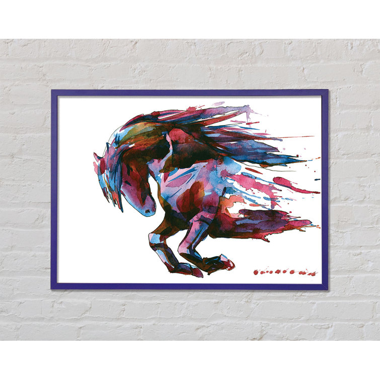 Gracie Oaks The Raging Horse - Single Picture Frame Art Prints ...