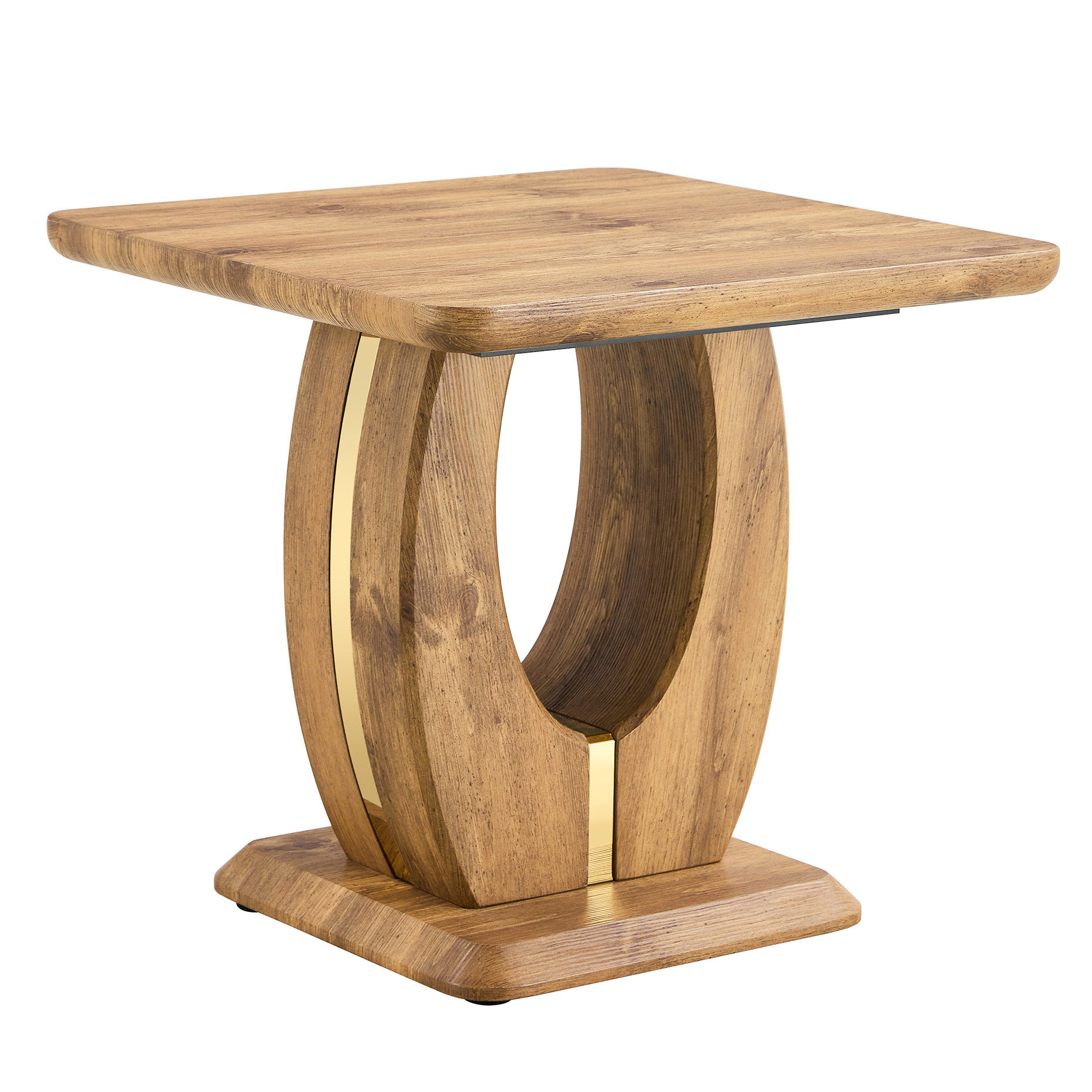 Ivy Bronx Modern Minimalist Wood - Colored Side Table, 23.6*23.6 ...