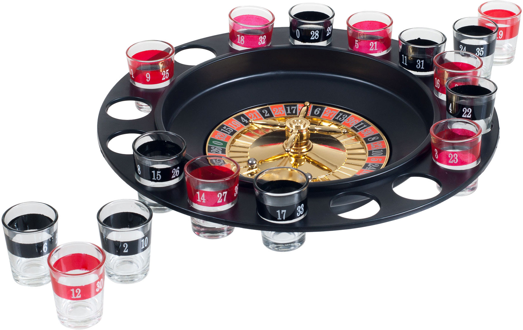 Trademark Games Roulette Shot Glass Set | Wayfair