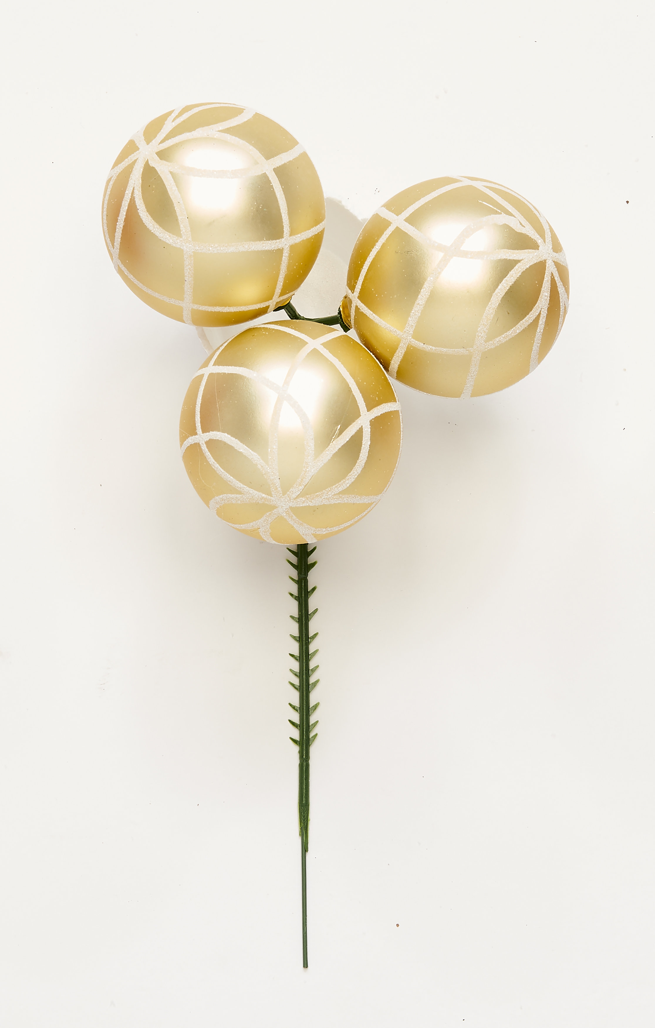 The Holiday Aisle® Painted Plastic Ball x3 on Pick | Wayfair
