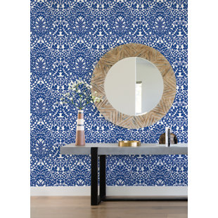 Blue Floral & Botanical Wallpaper You'll Love | Wayfair