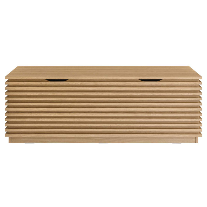 Modway Render 47" Wood Grain Storage Bench & Reviews | Wayfair