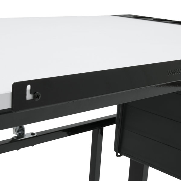 Inbox Zero Crabtree 41'' Deluxe Craft Station, Adjustable Drafting and ...