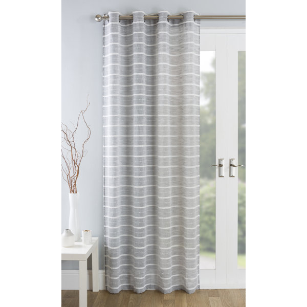 Brambly Cottage Walsh Polyester Semi Sheer Curtain Single Panel ...