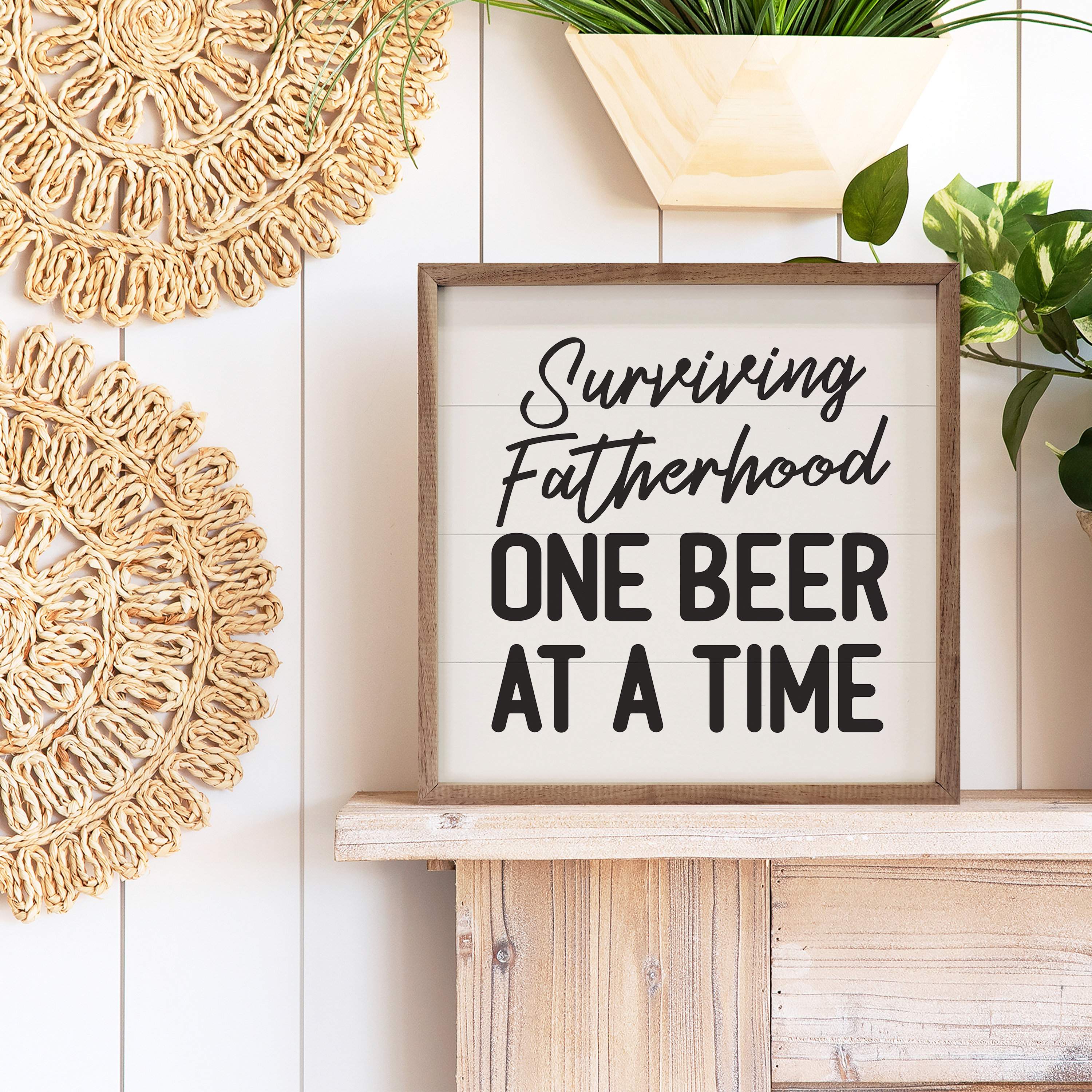 Trinx Surviving Fatherhood White | Wayfair