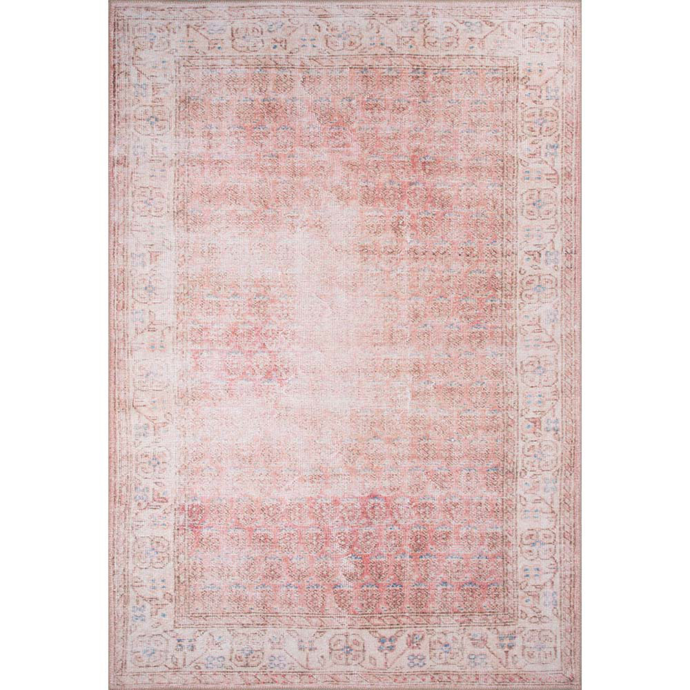 Bungalow Rose Blues Vintage Pattern Woven Base Decorative Pink/Powder ...